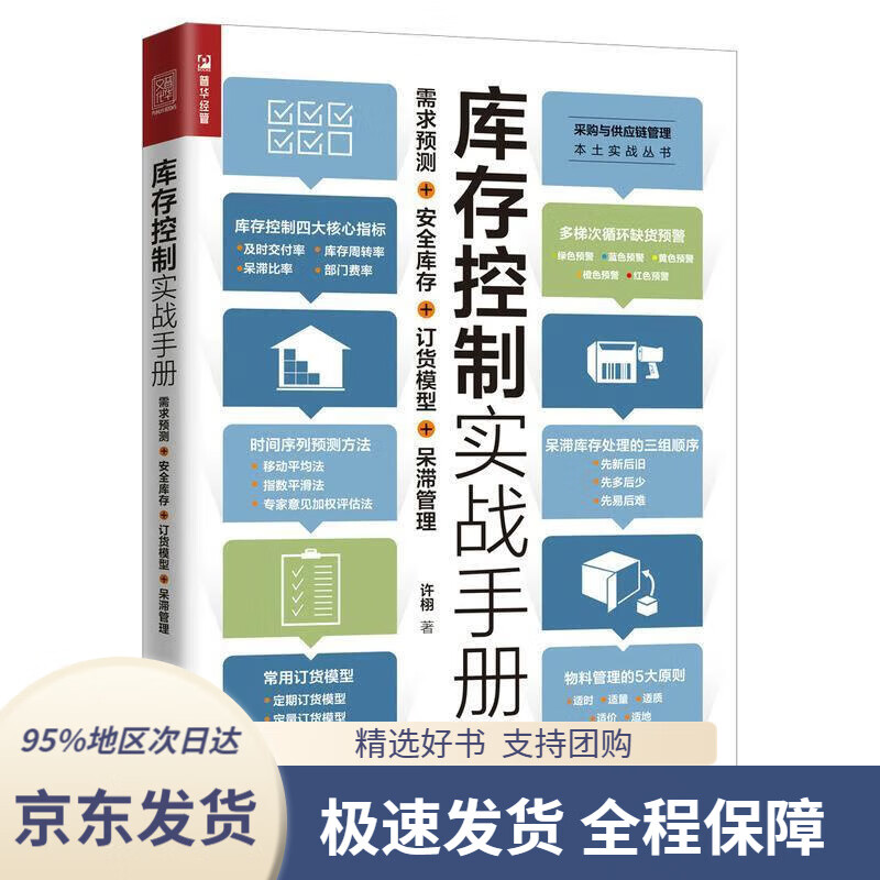 【 京东配送 支持团购】库存控制实战手册 需求预测 安全库存 订货模型 呆滞管理 许栩 9787115573346