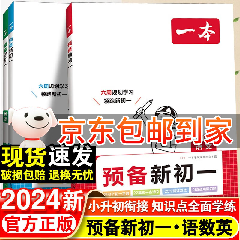 2024一本预备新初一小学升初中语文数学英语阅读方法技巧小升初中语数英基础知识大盘点教辅书 一本预备新初一（语数英3本） 通用版