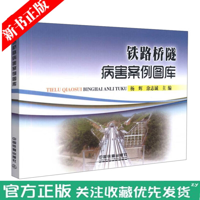 新书 铁路桥隧病害案例图库 杨辉 涂志诚主编 中国铁道出版社 钢筋混凝土桥梁隧道涵洞路基常见病害产生