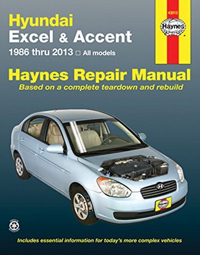 Hyundai Excel & Accent (1986-2013) Haynes Repair Manual (USA)