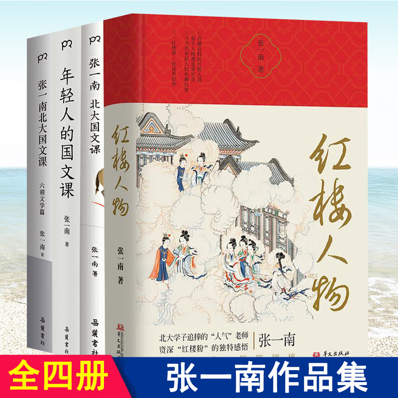 现货 全4册 张一南作品集 年轻人的国文课+ 张一南北大国文课+六朝文学篇+红楼人物 张一南 著 国文课