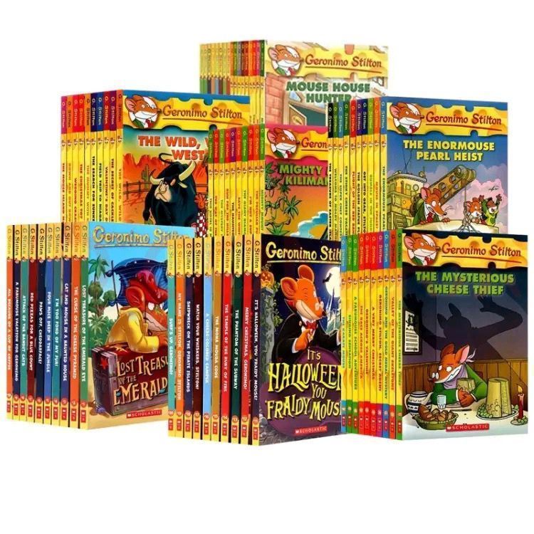 老鼠记者80本全套1-20点读版Geronimo Stilton英文章节书彩页 1-70
