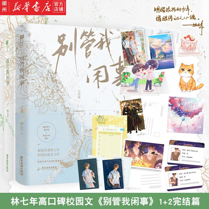 别管我闲事12完结篇 林七年高口碑校园文 孤傲学神 秦子规×热血校霸 盛衍 青春文学校园双男主小说 别管我闲事1+2完结