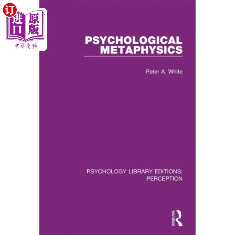 海外直订Psychological Metaphysics 心理上的形而上学