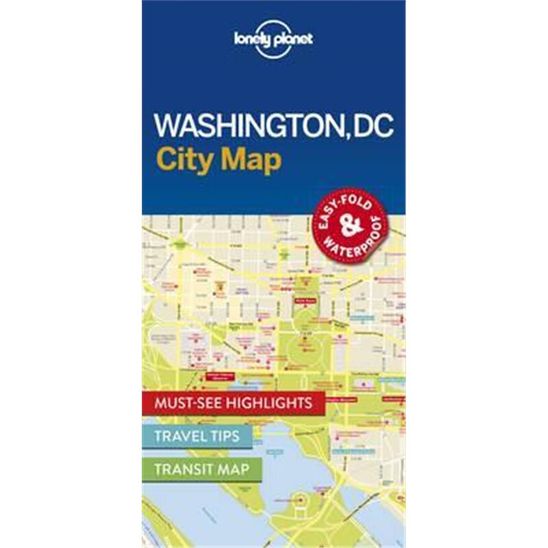 Lonely Planet Washington DC City Map