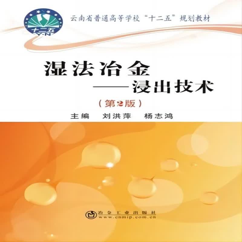 湿法冶金--浸出技术(第2版)/刘洪萍,杨志鸿