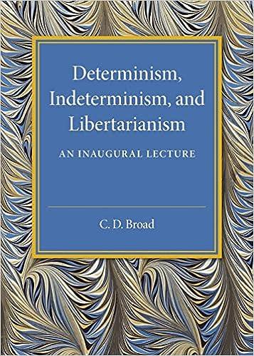 Determinism, Indeterminism, and Libertarianism