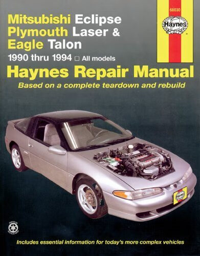Mitsubishi Eclipse, Plymouth Laser & Eagle Talon (1990-1994) Haynes Repair Manual (USA)