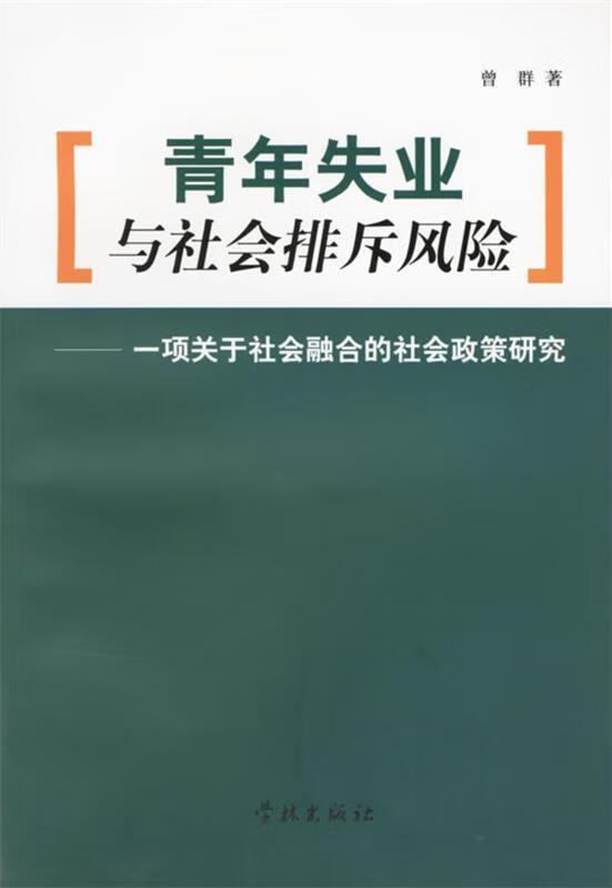 青年失业与社会排斥风险：一项关于社会融合的社会政策研究 曾群 著
