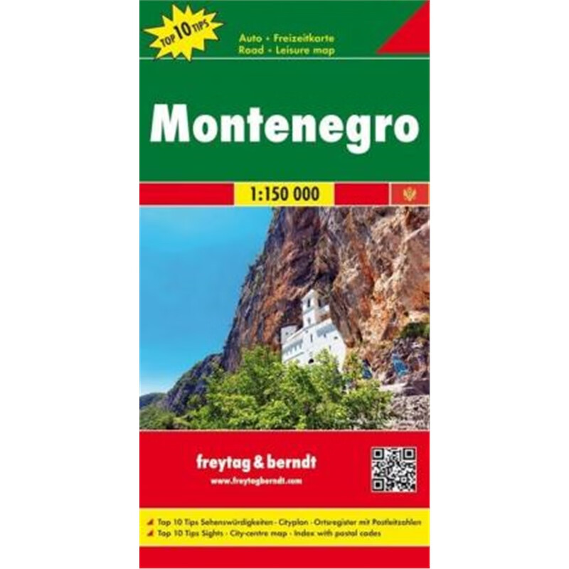 Montenegro Road Map 1:150 000