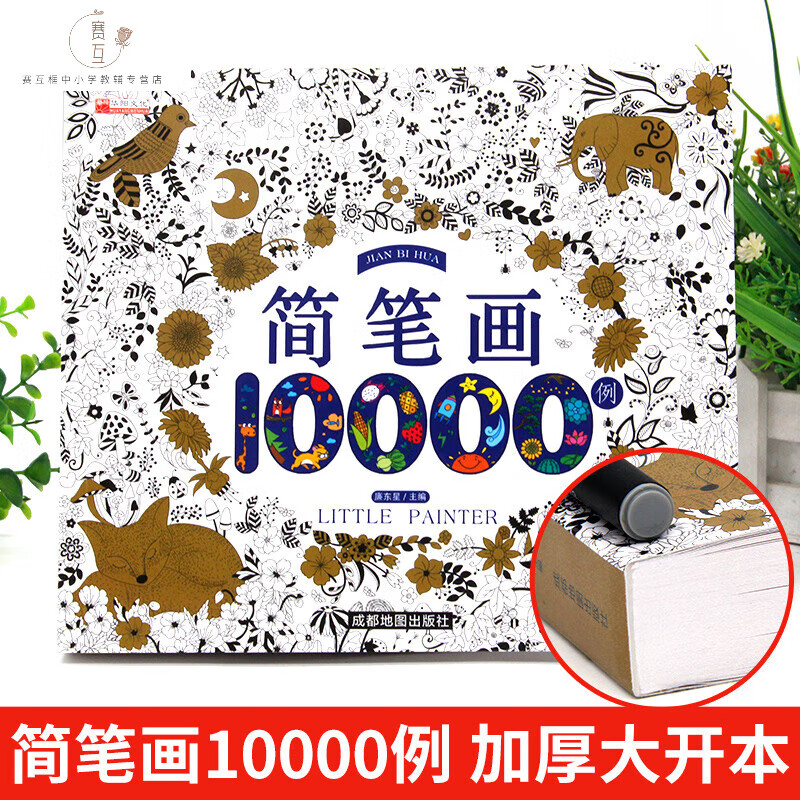 生简笔画大全画10000例入门  一步一步画画手 画画书  5000例 幼师 简笔画10000例