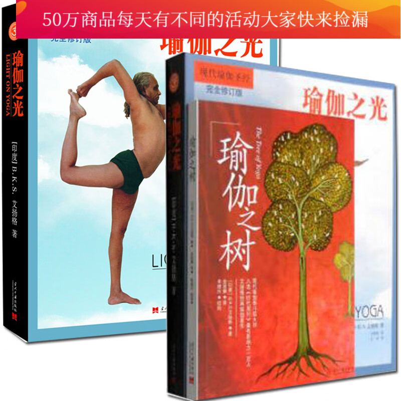 瑜伽之树+瑜伽之光(两册)艾扬格 王晋燕 教程 型体塑性拉伸健康减肥产后减肥套装k