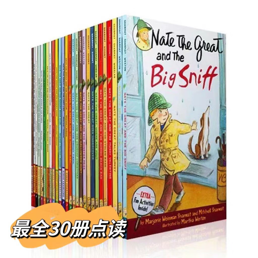 点读版了不起的小侦探内特30册Nate the Great英文章节赠音频