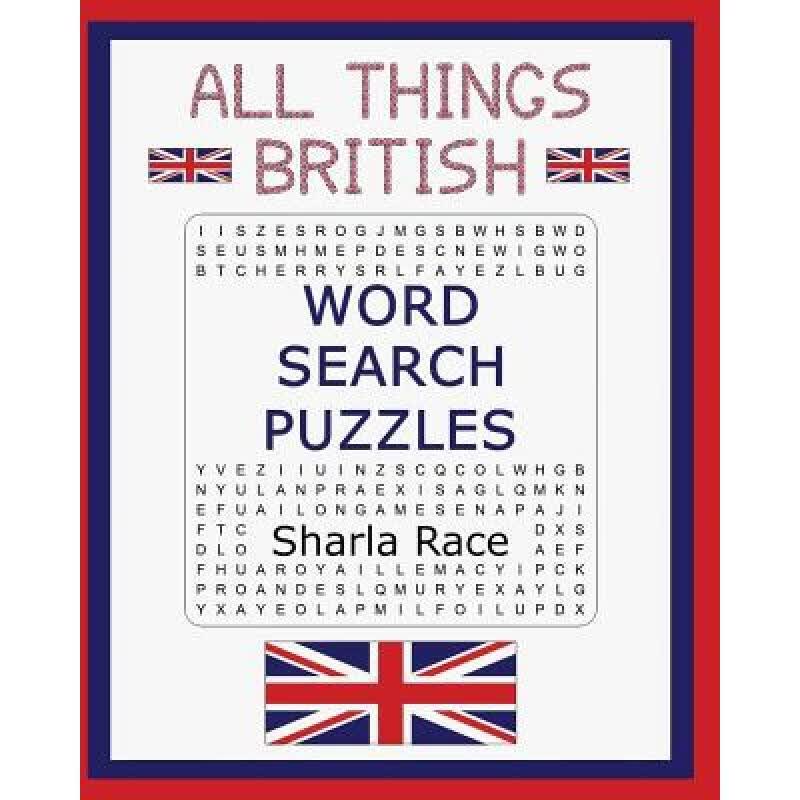 All Things British Word Search Puzzles