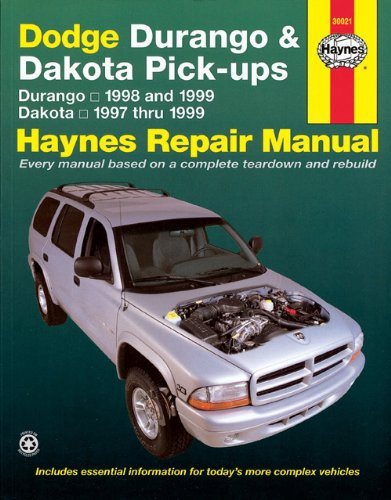 Dodge Durango (1998 & 1999) & Dakota (1997-1999) Haynes Repair Manual (USA)