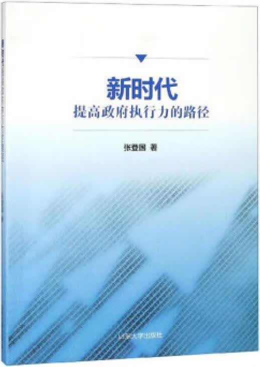 新时代提高政府执行力的路径 张登国著 山东大学出版社