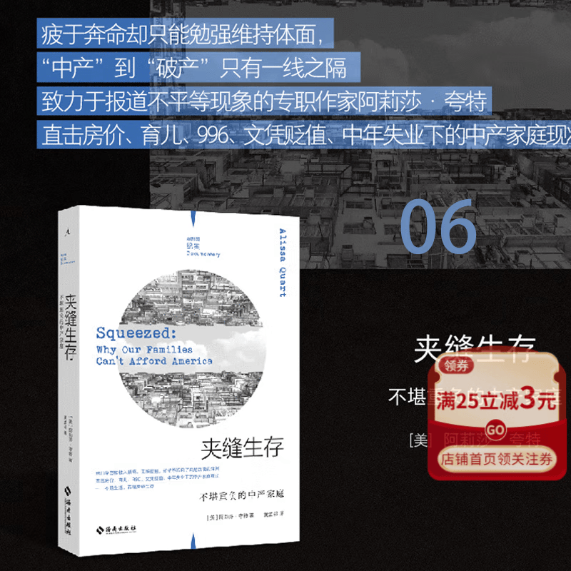 理想国纪实系列 全14册 【01-14单本可选】更新至011 微小的总和 社会 人文 报告文学 《经济学人》阅读书单推荐 书籍 【06】夹缝生存(不堪重负的中产家庭)