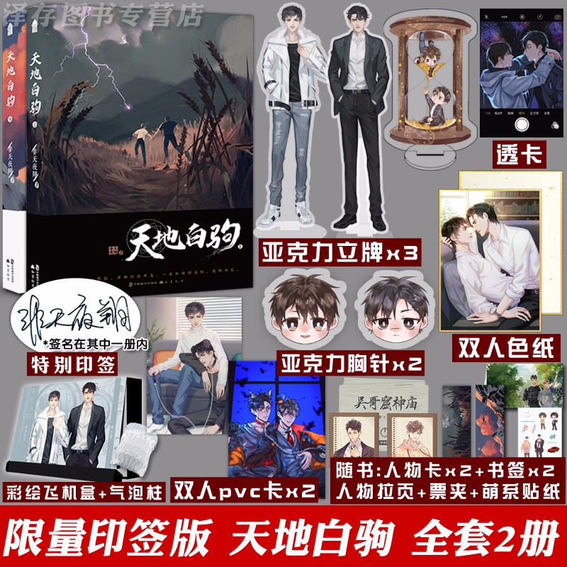 【自选】天地白驹下册/天地白驹上册 非天夜翔 晋江文学现代幻想悬疑双男主原眈纯爱小说 共2册 天地白驹上下册（定价85.6元）