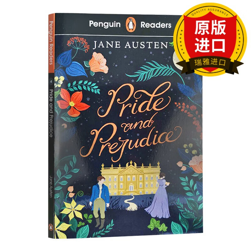 英文原版 企鹅分级阅读第4级 傲慢与偏见 Penguin Reader Level 4 Pride and Prejudice 蓝思1100L 全英文版进口英语书籍