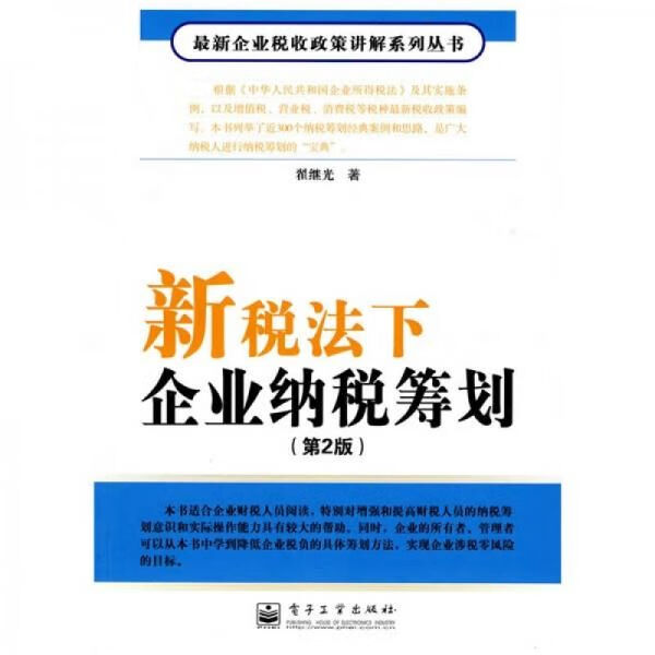 新税法下企业纳税筹划9787121108129