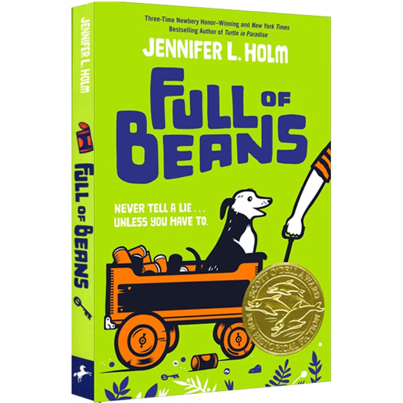 英文原版 Full of Beans 满满的豆子 纽伯瑞金奖小说 天堂里的佩妮同作者 Jennifer L. Holm 儿童经典文学读物