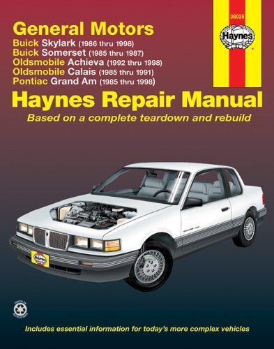 General Motors covering Buick Skylark (86-98), Buick Somerset (85-87), Oldsmobile Achieva