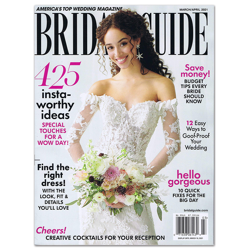 【单期可选】Bridal Guide 2023/21/22年月刊 婚礼指南 美国婚礼婚纱设计杂志 2021年3/4月合刊