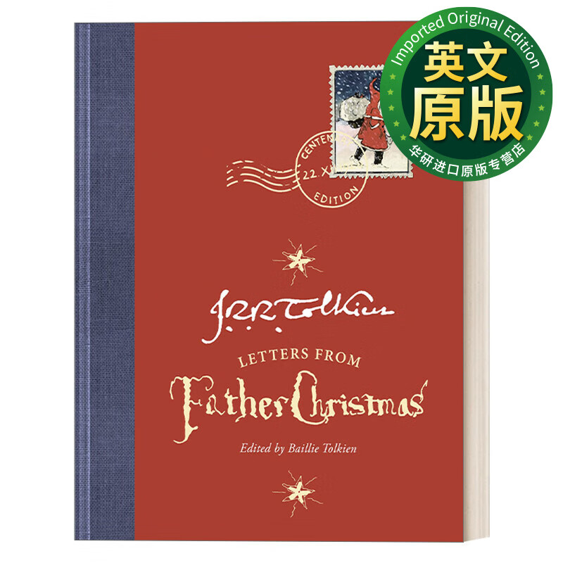 Letters From Father Christmas 圣诞老人的来信 彩色插画 托尔金 百年精装纪念版 英文版 进口英语原版书籍 英文原版 奇幻小说 Tolkien,J.R.R.