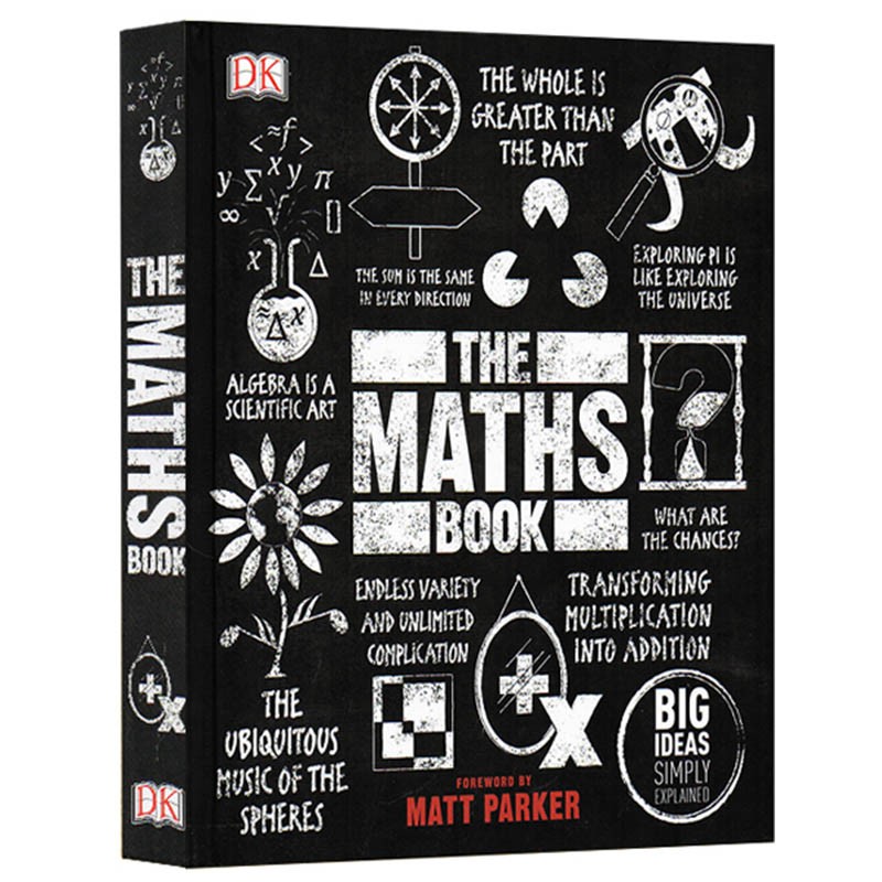 预售 DK人类的思想百科丛书 The Maths Book 数学图解 英文原版 学科科普全彩铜版纸精装 Big Ideas Simply Explained . 梦想童趣城