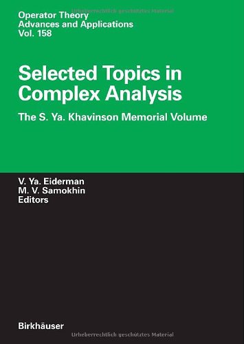 Selected Topics in Complex Analysis
