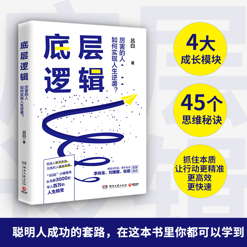 底层逻辑(厉害的人如何实现人生逆袭)吕白 中国文学成功励志 李尚龙刘媛媛张萌等推荐