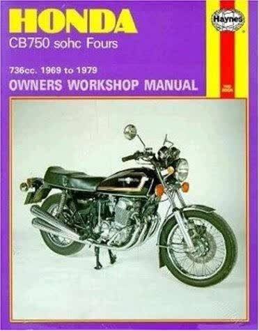 Honda CB750 sohc Four (69-79) Haynes Repair Manual
