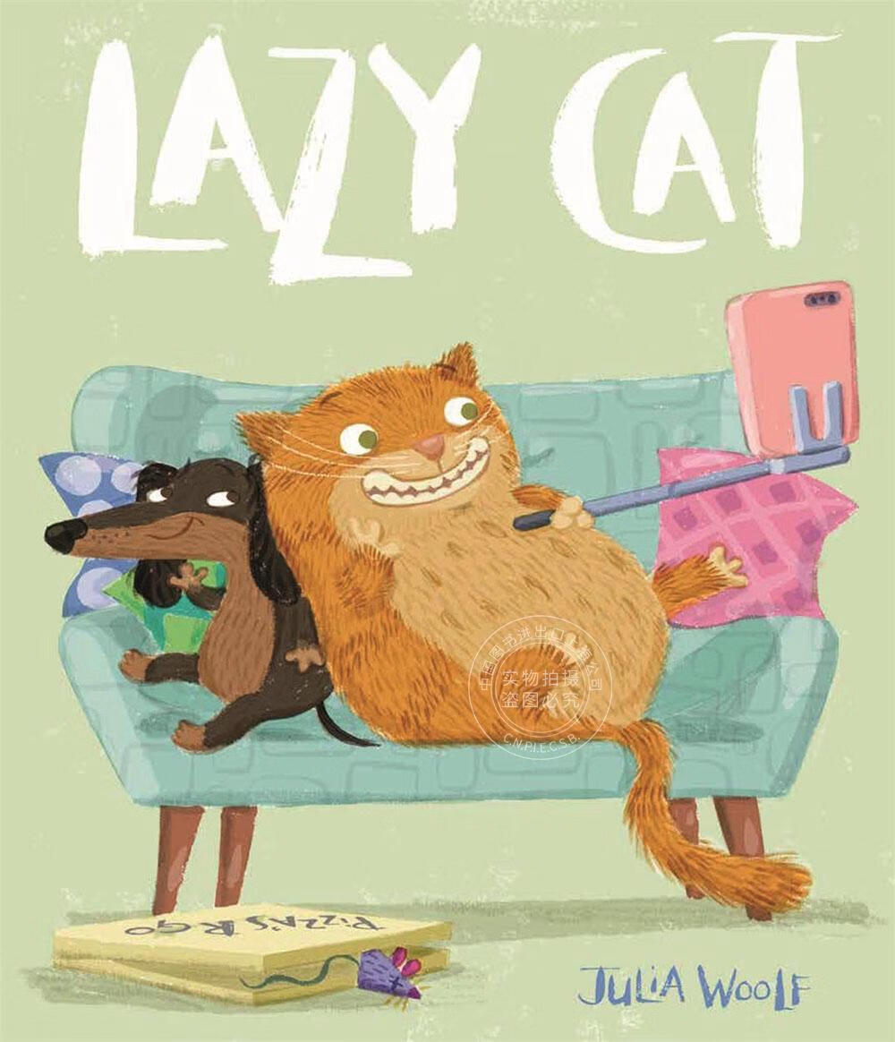 现货 懒猫 儿童绘本故事书 Julia Woolf 英文原版 Lazy Cat