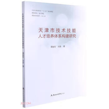 天津市技术技能人才培养体系构建研究 谭金生,刘澎 著 天津社会科学院出版社