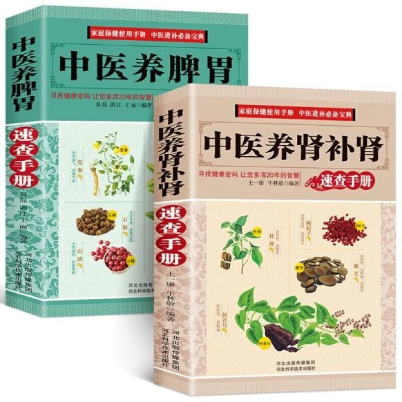 中医养脾胃速查手册+中医养肾补肾速查手册调理内分泌失调胃寒胃痛精神不振发胖暴饮暴食从头到脚讲健康养生书籍 养好脾胃不生病