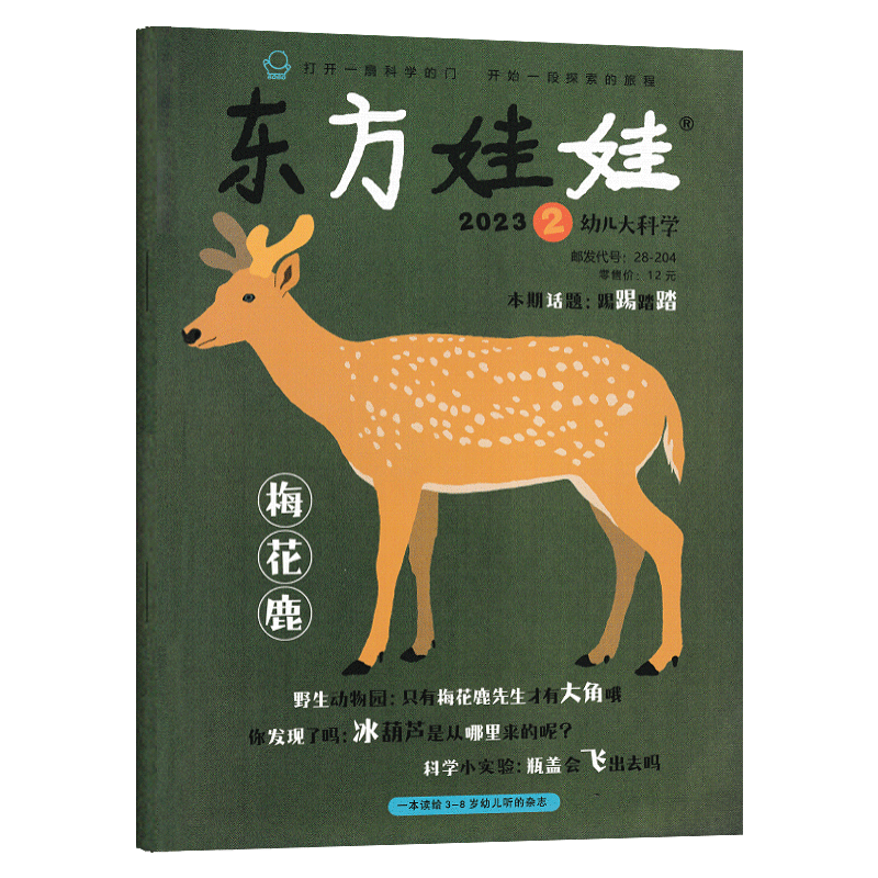 【多期可选】东方娃娃幼儿大科学杂志儿童动物科普百科知识3-8岁早教书探索发现益智期刊2023年 2023年2月
