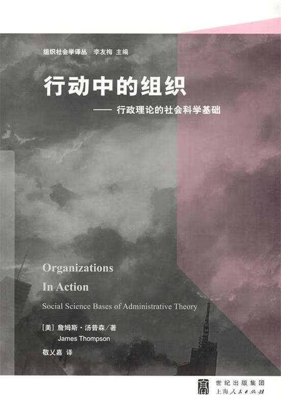 行动中的组织—行政理念的社会科学基础 （美）汤普森 著,敬乂嘉 译 9787208072978