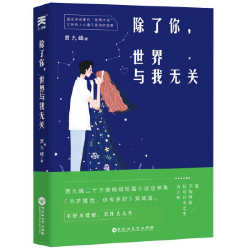 除了你世界与我无关 贾九峰著 著 百花洲文艺 当代爱情故事 言情小说书 青年成人情感书籍