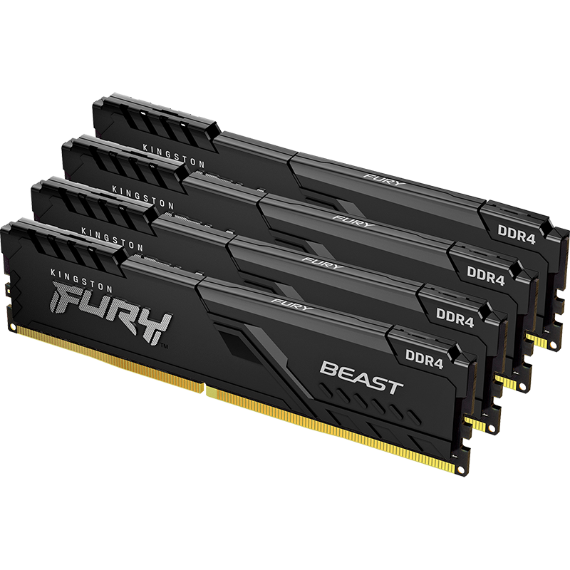 Kingston 金士顿 DDR4 3600 64G 16G *4 套装 台式机内存条，1199元包邮(补贴后1198元)—— 慢慢买比价网