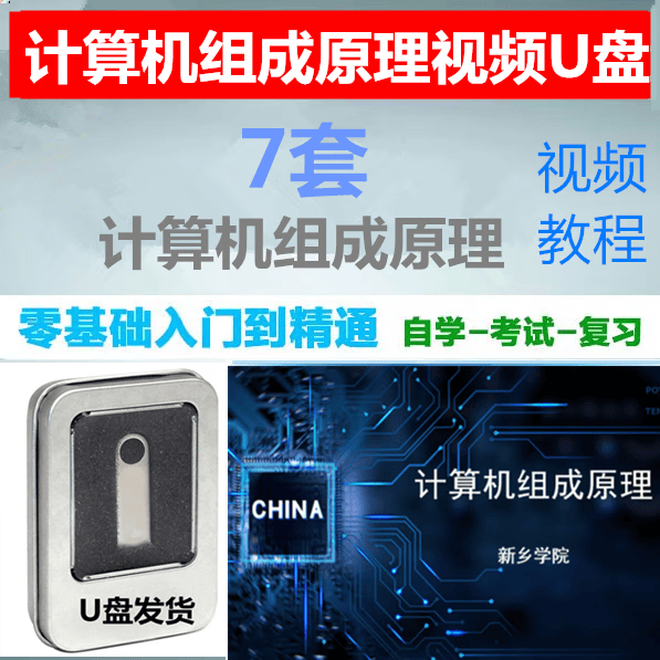 计算机组成原理视频U盘教程唐朔飞 白中英包健视频教程课程优盘