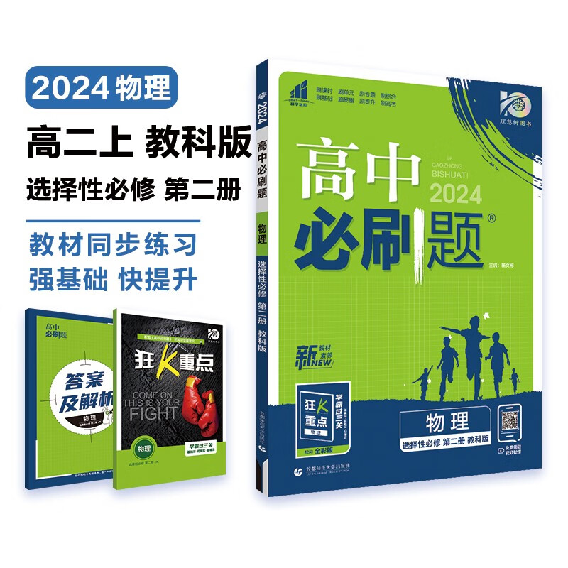 高中必刷题 高二上物理 选择性必修第二册 教科版 教材同步练习册 理想树2024版