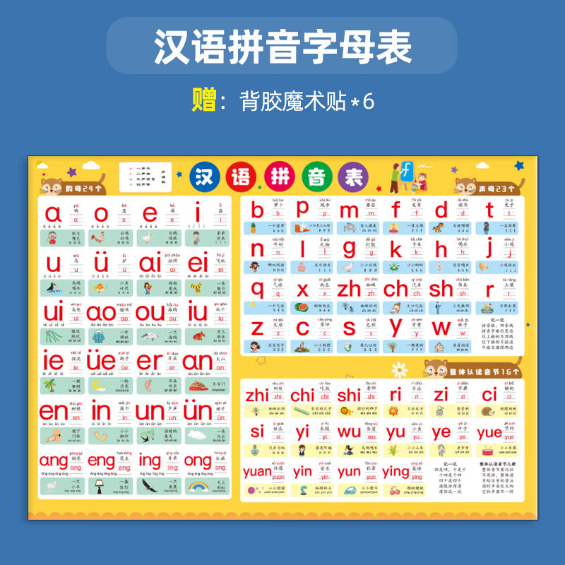 生词挂图 sight words常用单词英习 汉语拼音字母表
