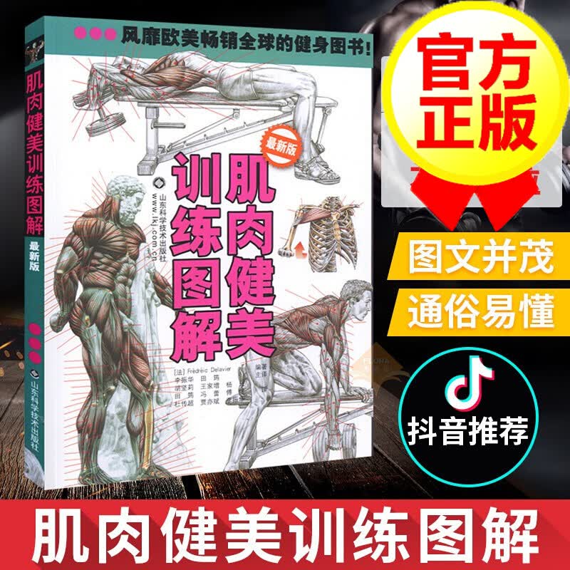 肌肉健美训练图解 健身教练书籍 健身书籍教程