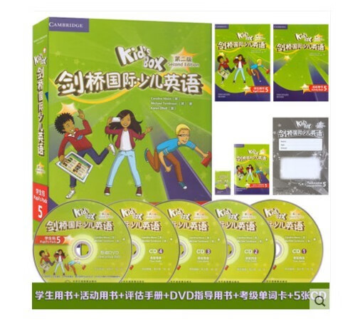 自选】 Kid's Box剑桥国际少儿英语第二版学生包一二三四五级点读版剑桥少儿英语用书 KB剑桥英语光盘互动DVD指导用书5-12岁 剑桥国际少儿英语【KB5第2版】