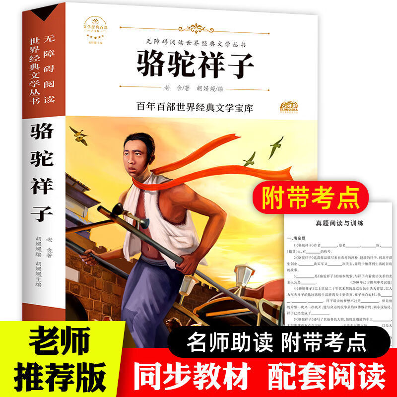 4册小兵张嘎傅雷家书儒林外史俗世奇人 五年级必读小学生课外书 骆驼祥子