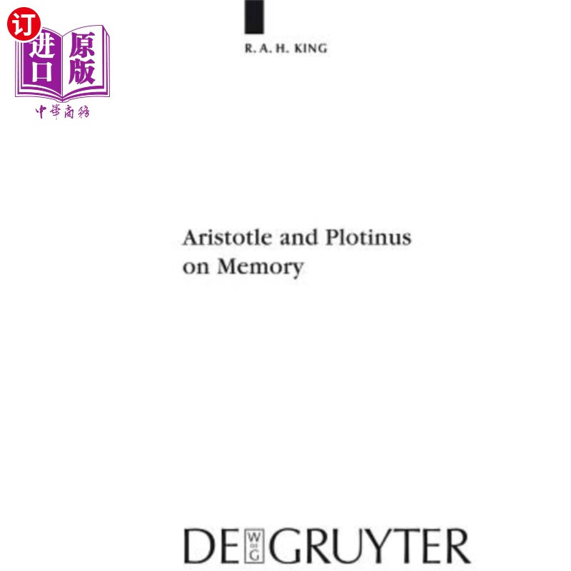 海外直订Aristotle and Plotinus on Memory 亚里士多德和普罗提诺论记忆