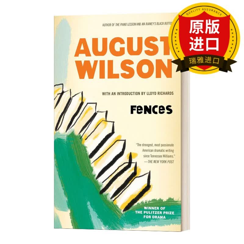 英文原版 Fences 栅栏 Wilson， August 英文版 进口英语原版书籍