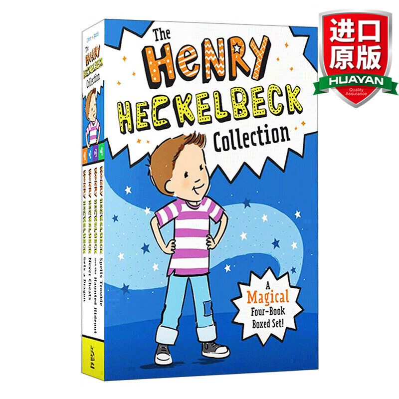 The Henry Heckelbeck Collection 英文原版 亨利·赫克贝克系列1-4 男孩成长魔法主题章节书 英文版 进口英语原版书籍