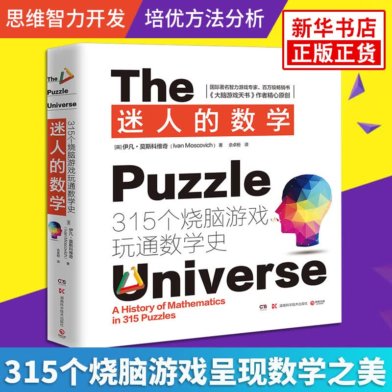 迷人的数学：315个烧脑游戏玩通数学史 呈现数学之美思维智力开发 培优方法分析提高数学