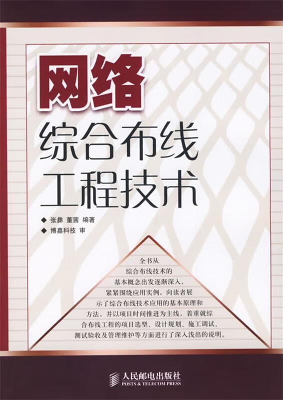 网络综合布线工程技术 张彝,董茜 编著【好书，下单速发】